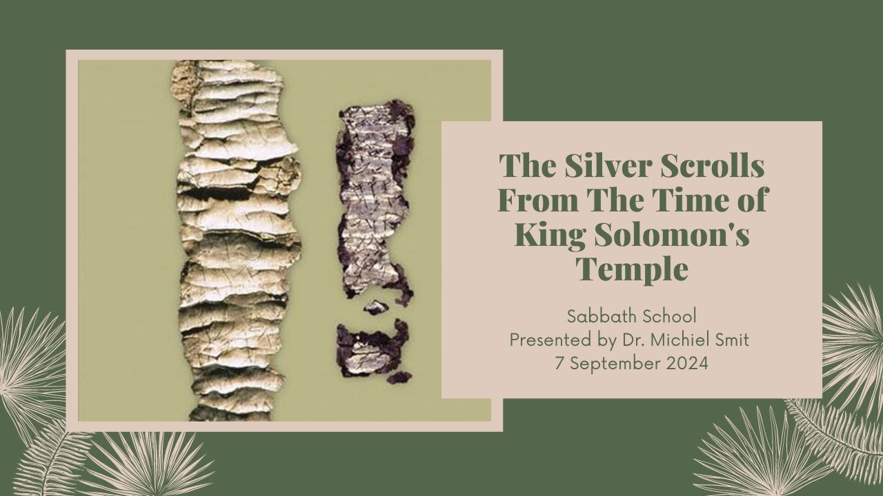 The Silver Scrolls from the time of King Solomon's Temple - YouTube