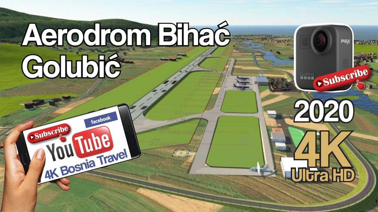 AERODROM BIHAĆ, Golubić - YouTube