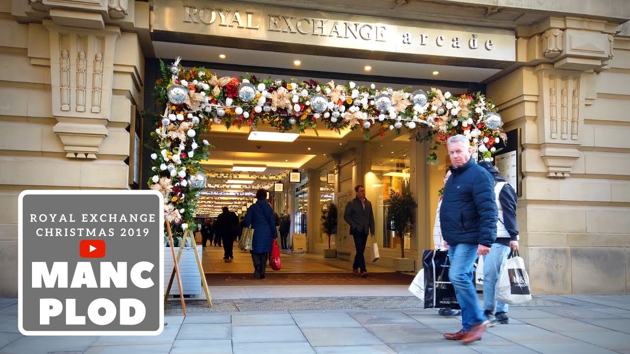 Royal Exchange Arcade Christmas Decorations 2019, Manchester [4K60fps ...