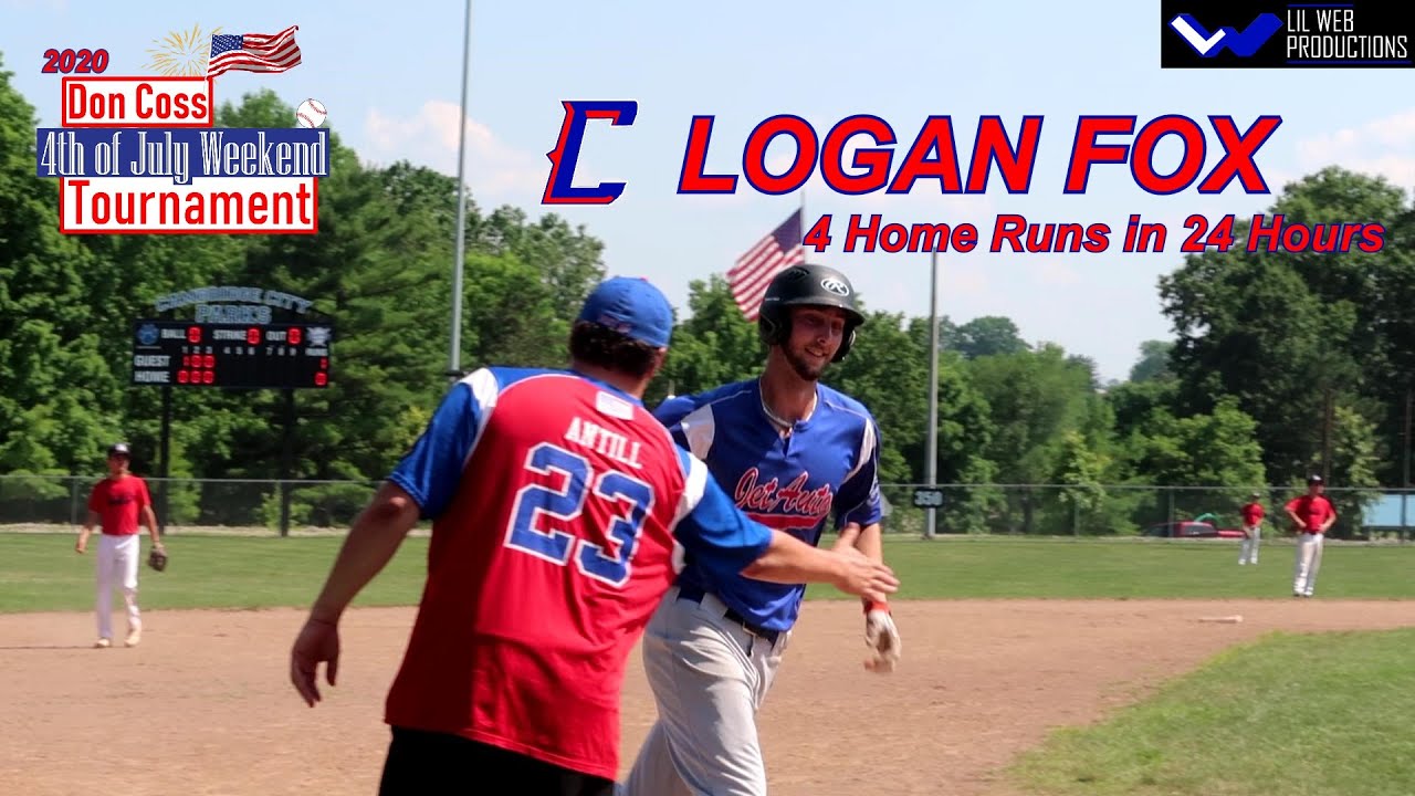 Cambridge's Logan Fox hits 4 Home Runs in 24 Hours - YouTube