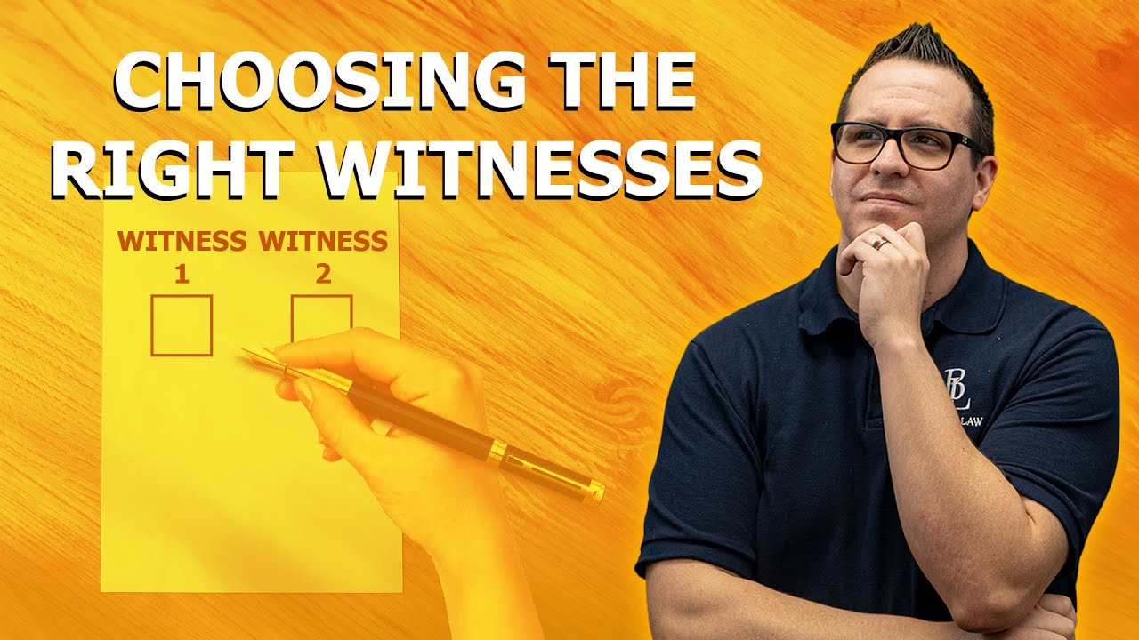 Understanding The Key Role of Witnesses in Your Will - YouTube