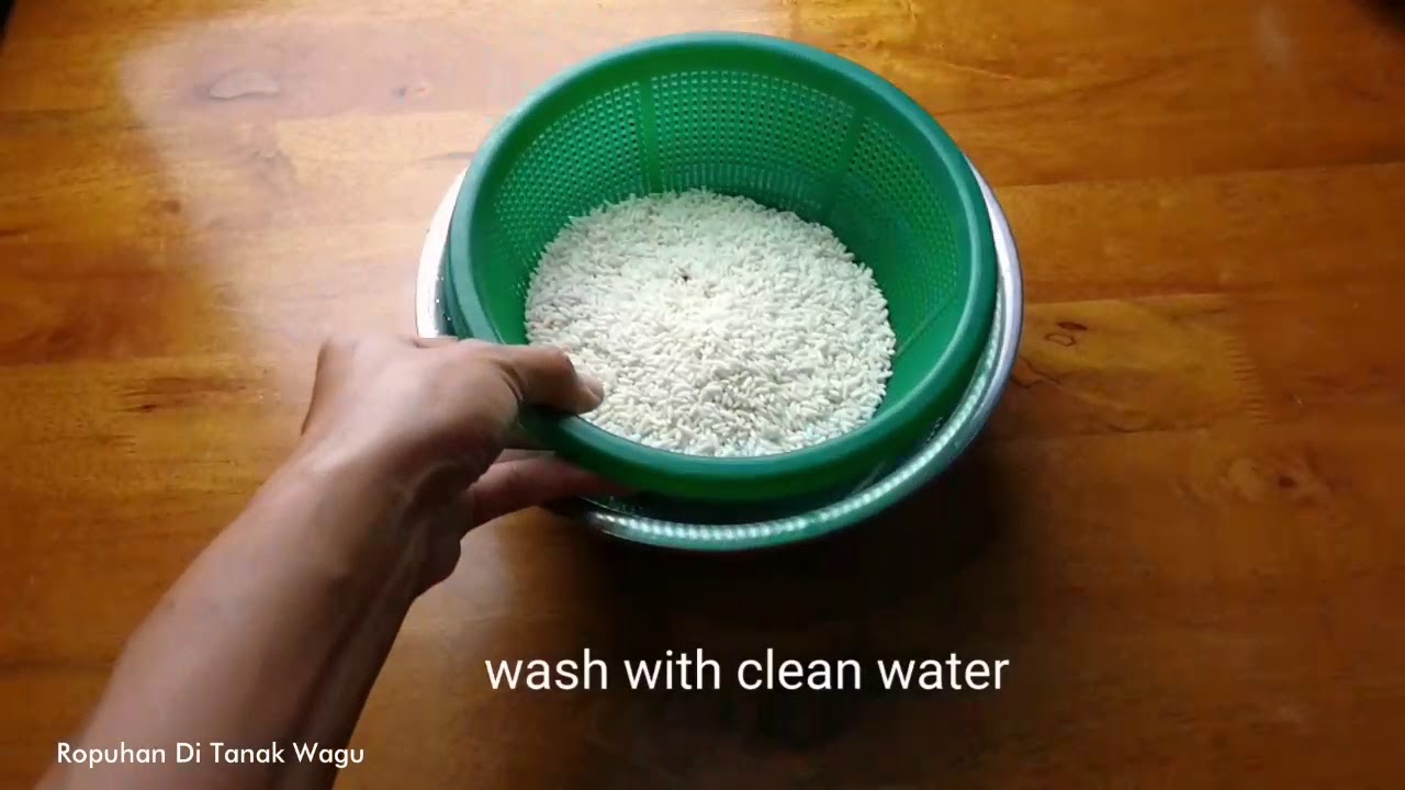 How to make sweet rice wine | Macam mana bikin tapai manis - YouTube