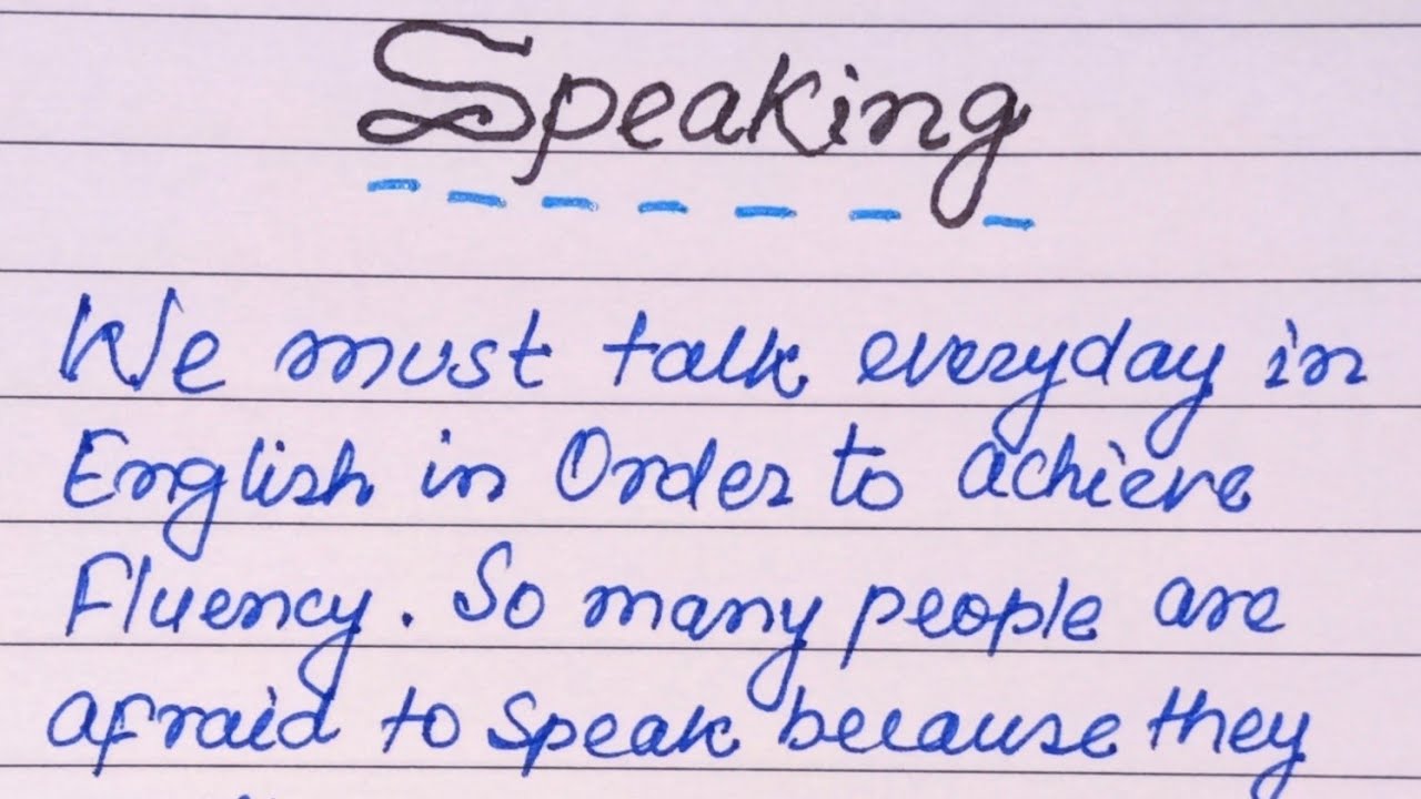 Speaking | Mastering English Fluency | A Comprehensive Guide To ...