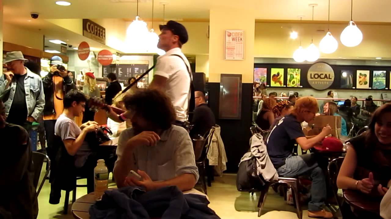 The Kin perform a musical robbery - Union Market NYC - 10.6.12 - YouTube