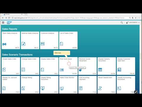 Post Good Issue by SAP Screen Personas design Fiori - YouTube