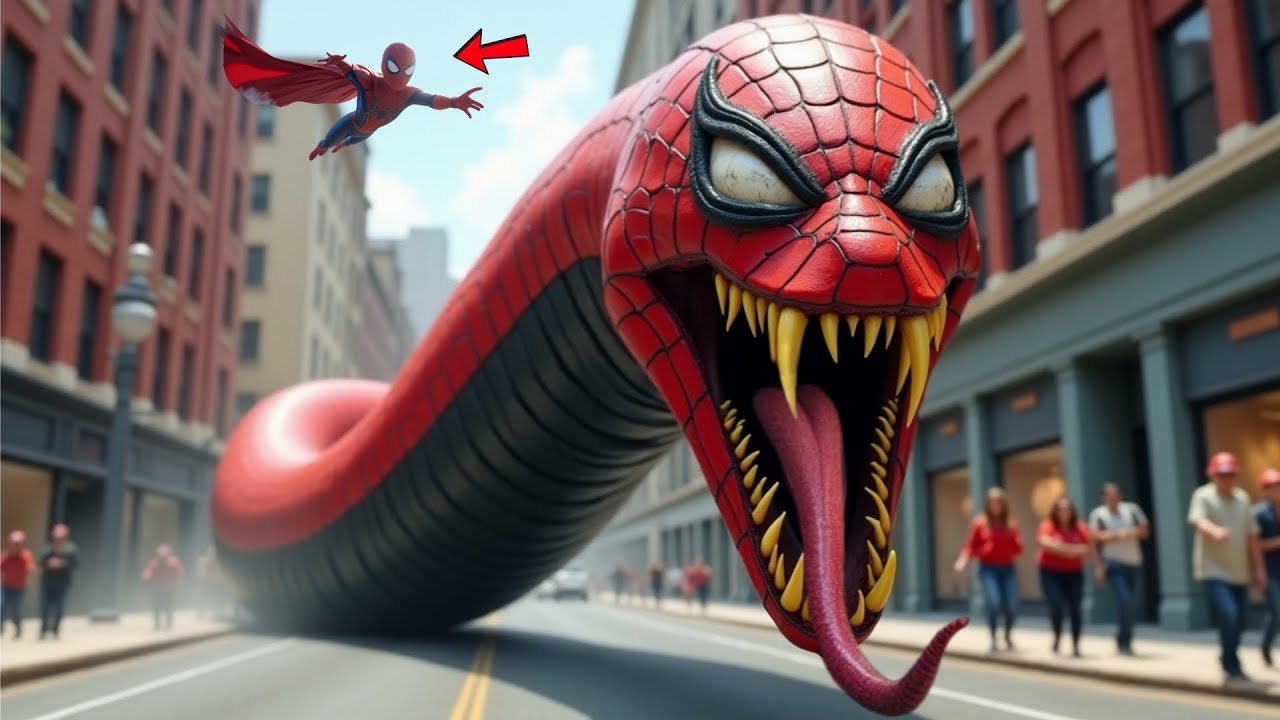 😱 SPIDER-MAN Worm Monster vs Joker In Epic Battle | Craziest ...
