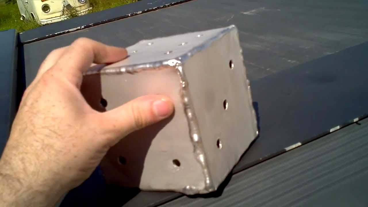aluminum outside corner joint TIG weld DICE Project - YouTube