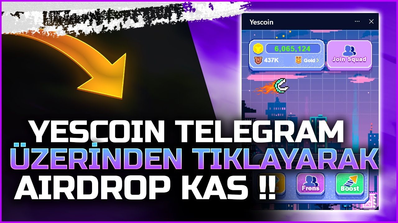 Yes Coin İle Telegram Üzerinden Tıklayarak Airdrop Kazan !! - YouTube