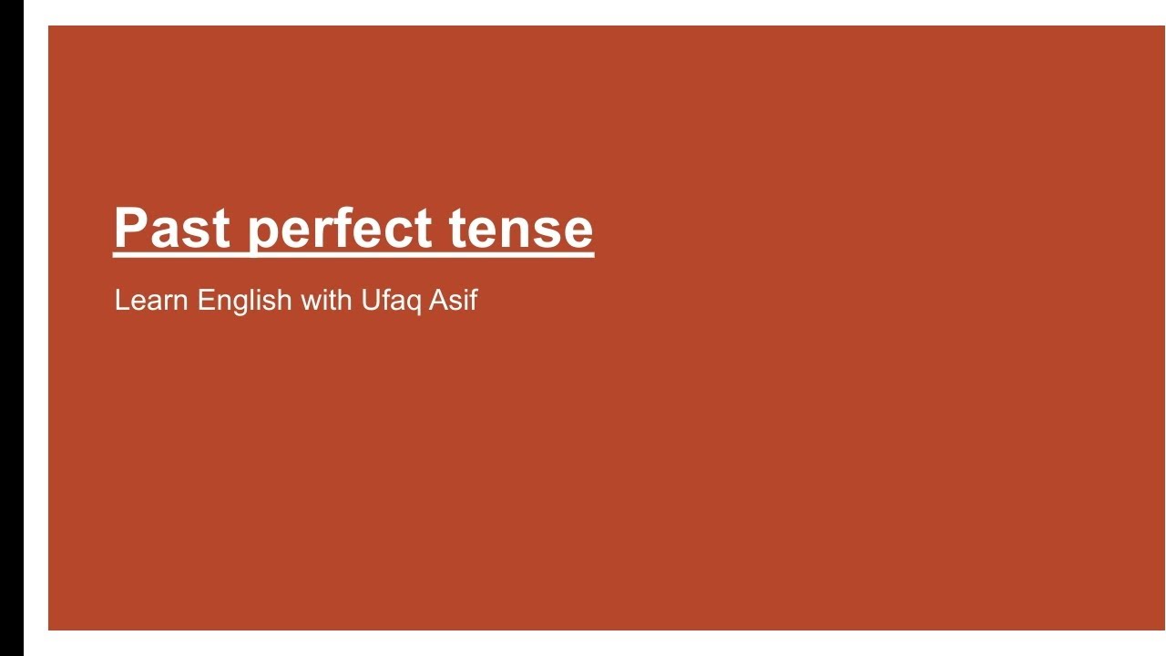 #past perfect tense # Use of had# learn tenses in easy ways# - YouTube