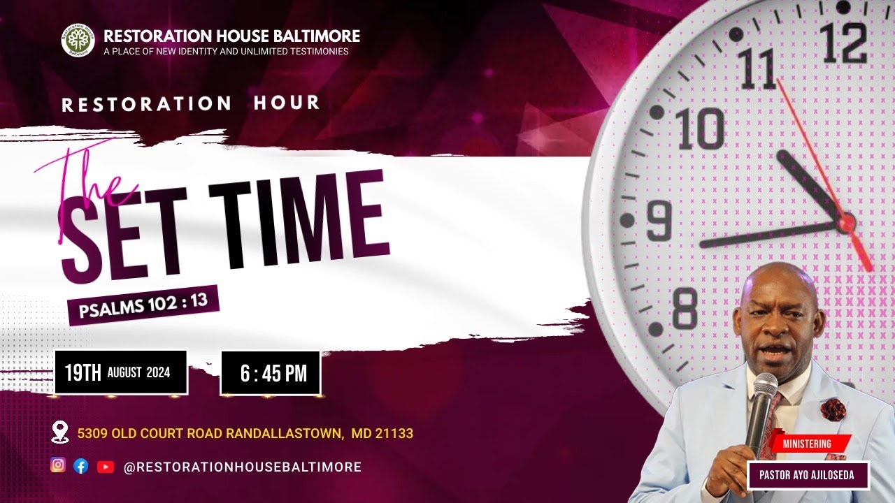 THE SET TIME _ RHB_ RESTORATION HOUR - YouTube