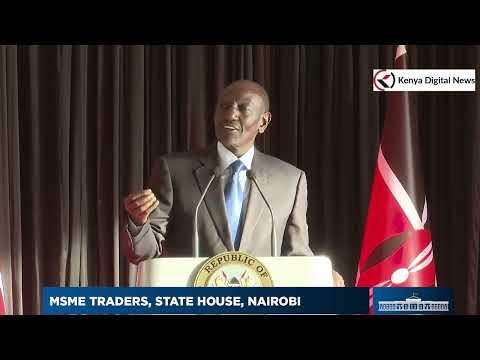 'Huyu ndiye Zakayo, sio mimi!' President Ruto cracks ribs as he meets MSME traders at State House