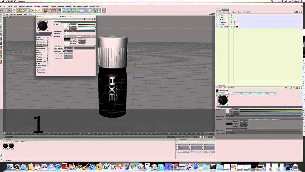 Modeling Axe/Lynx Bottle | Cinema 4d { part 2 } - YouTube