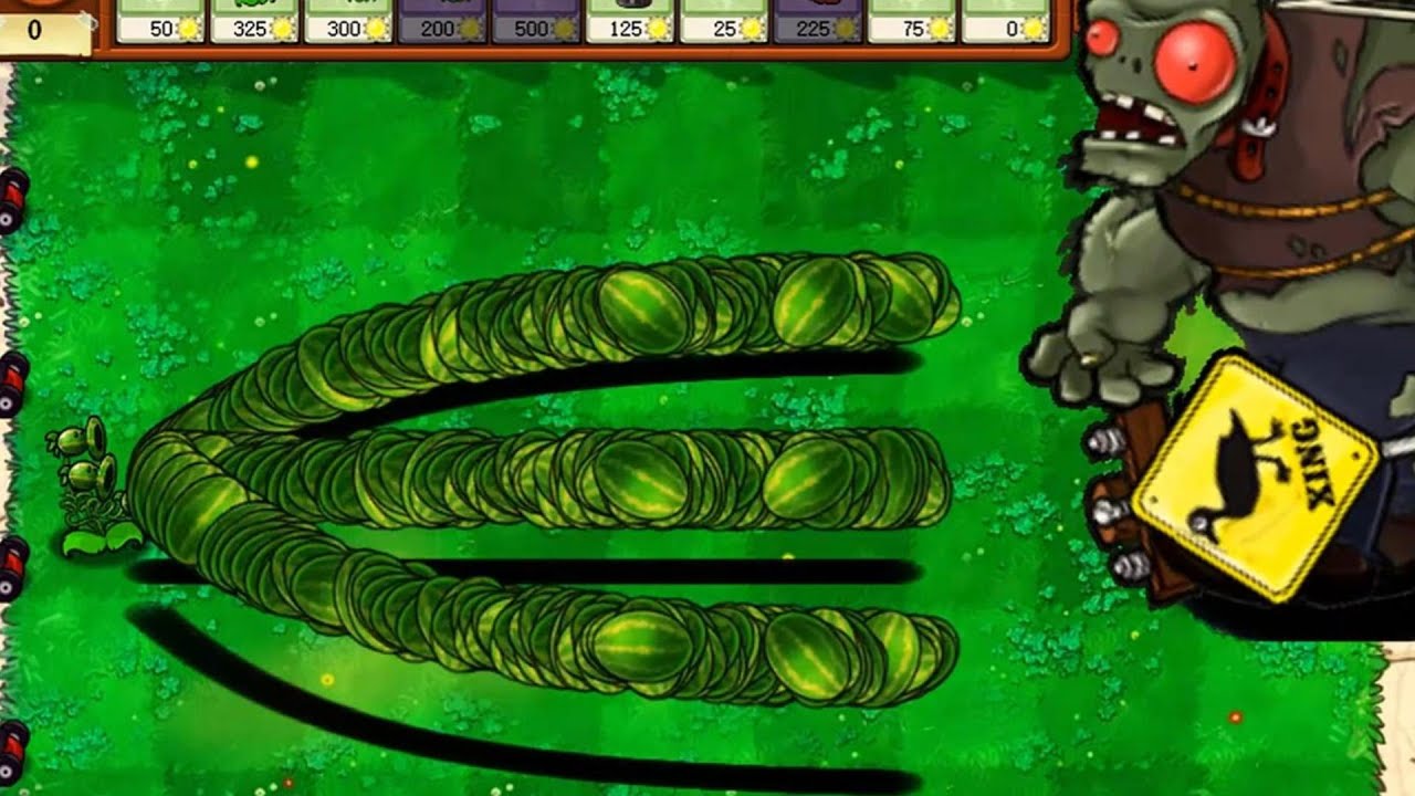 【PVZ Hybrid】Plant attack speed increased by 1000 times VS120 red-eyed ...