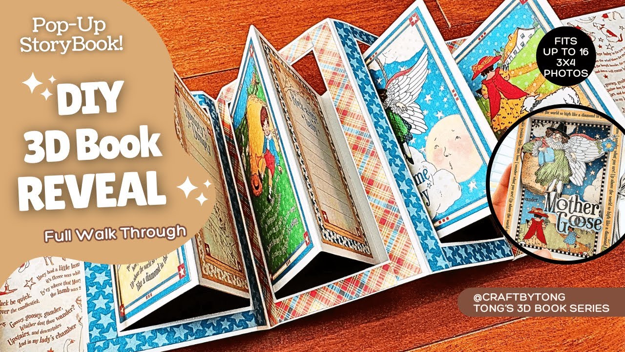 DIY 3D Pop Up Book REVEAL | Flip Through a Handmade Storybook with ...
