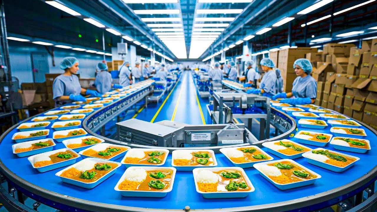 "The Secret Behind Ready Meals – Inside the Factory Production Process ...