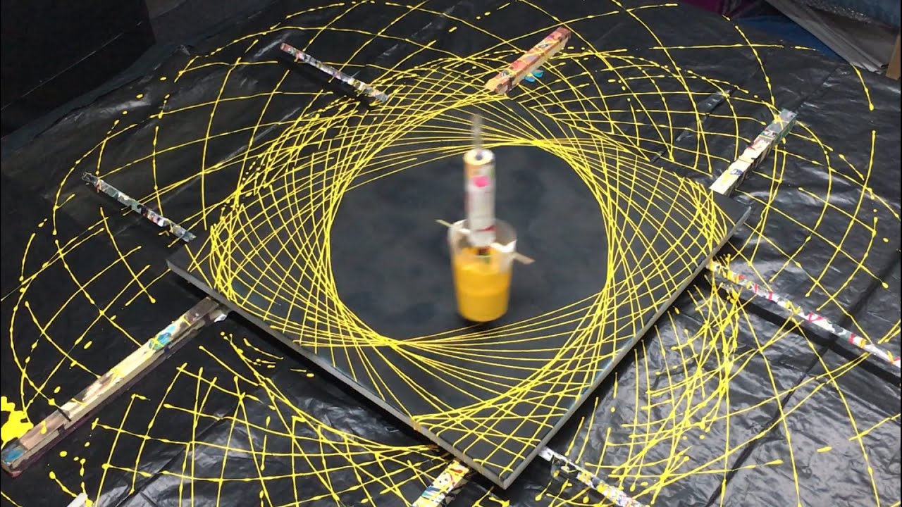 Pendulum Painting | Acrylgießen mit dem Pendel - YouTube