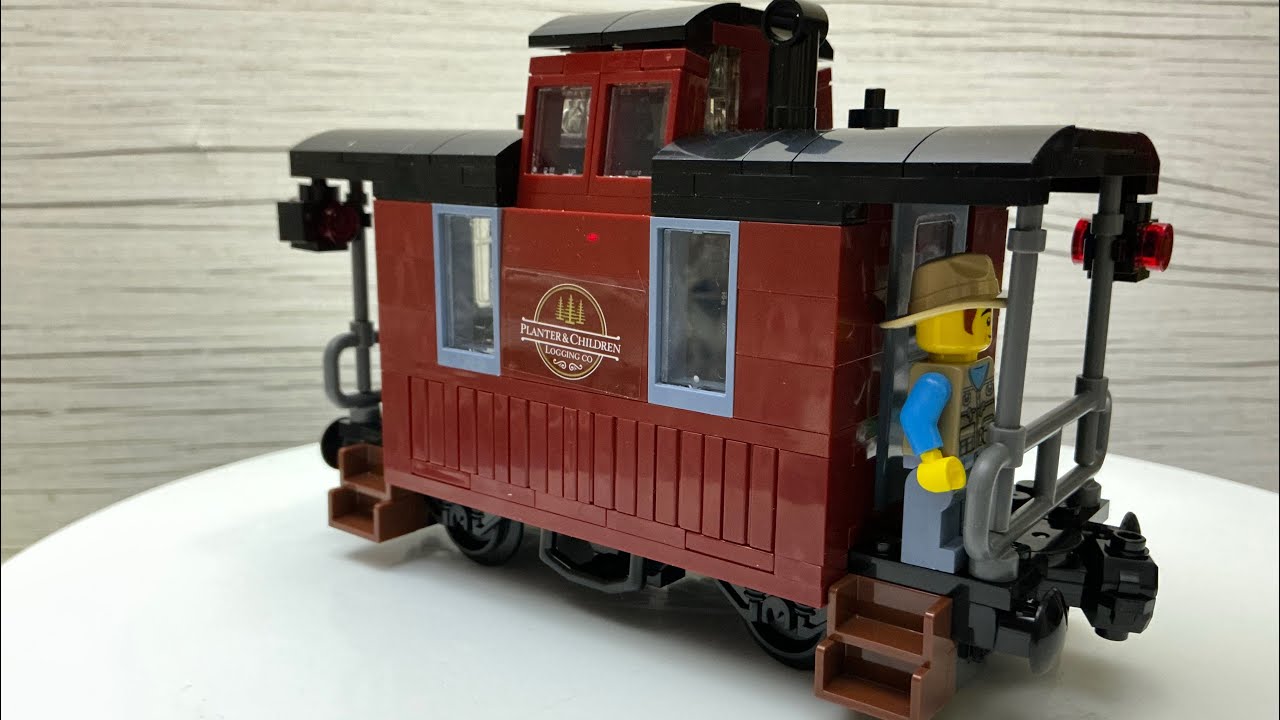 Bricklink Lego 910035, red passenger wagon - YouTube