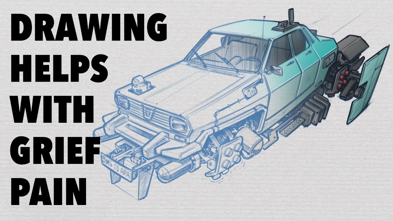 Drawing through pain and grief - YouTube