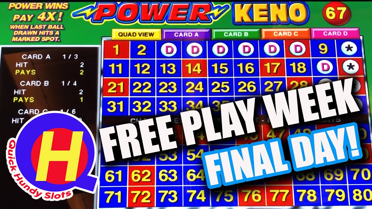 Grand Finale! Free Play Week Day 6: Four Card Power KENO # ...
