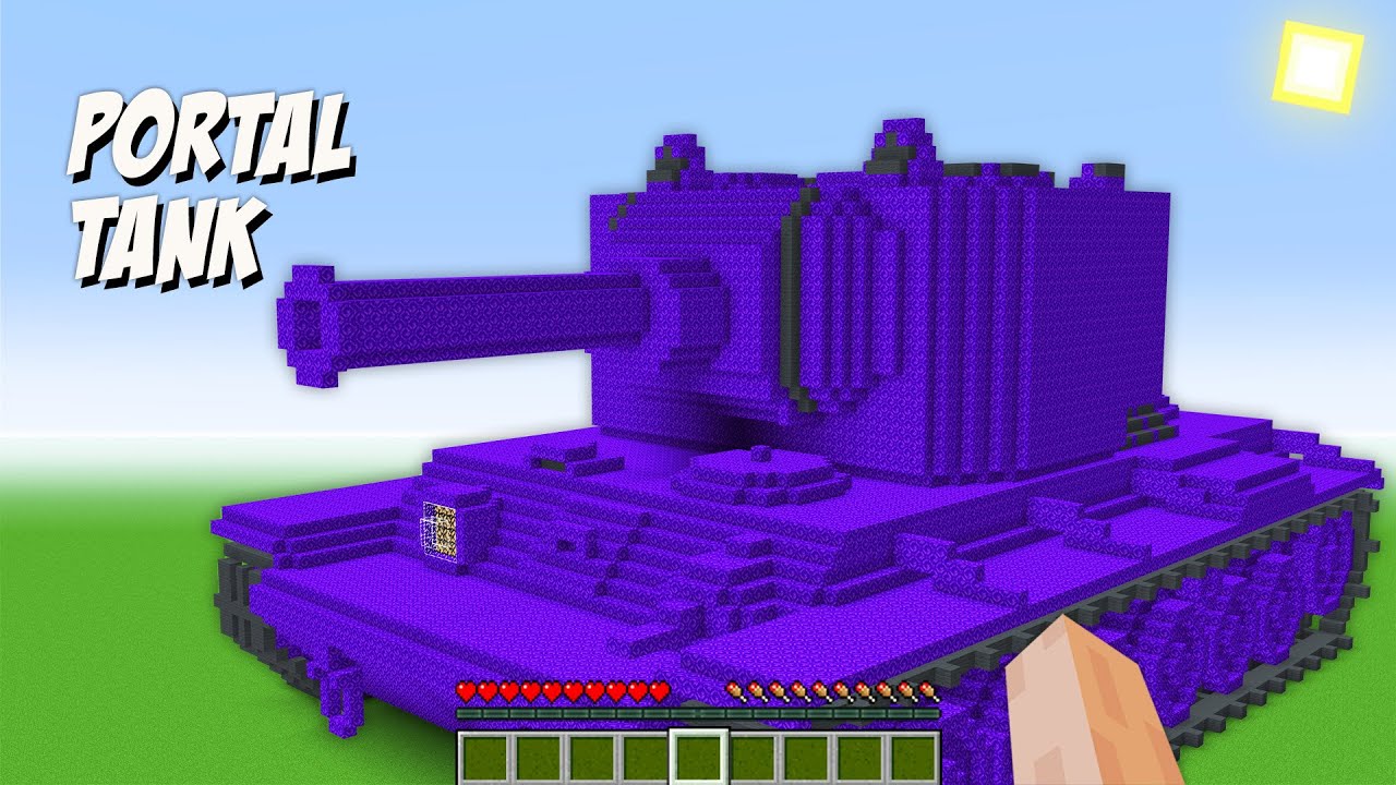 I FOUND PORTAL TANK in Minecraft! THE BIGGEST PORTAL TANK in Minecraft ...