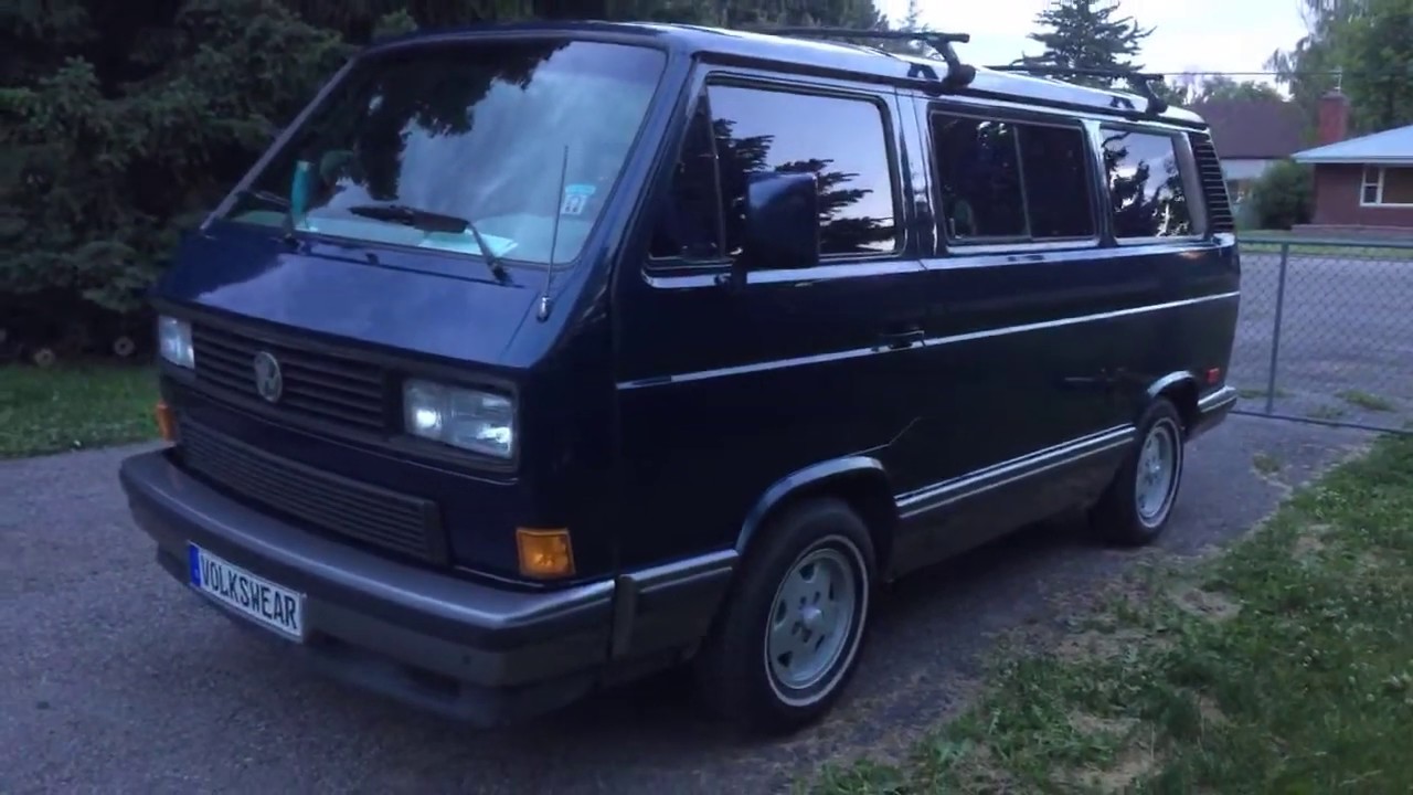 1991 Volkswagen Vanagon Weekender Van Tour. - YouTube