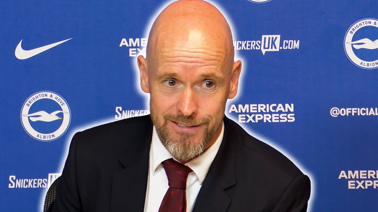 Erik ten Hag post-match press conference | Brighton & Hove Albion 0-2 ...