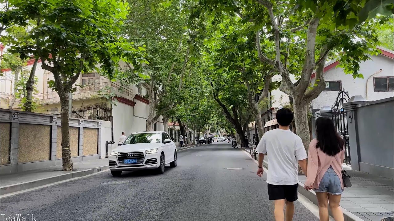 AnFu Road｜Tour Shanghai 4K ｜Residence Villa Street｜Xujiahui Road｜Wu ...
