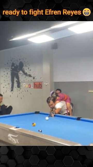 Even against Efren Reyes, the pressure wasn't this heavy # ...