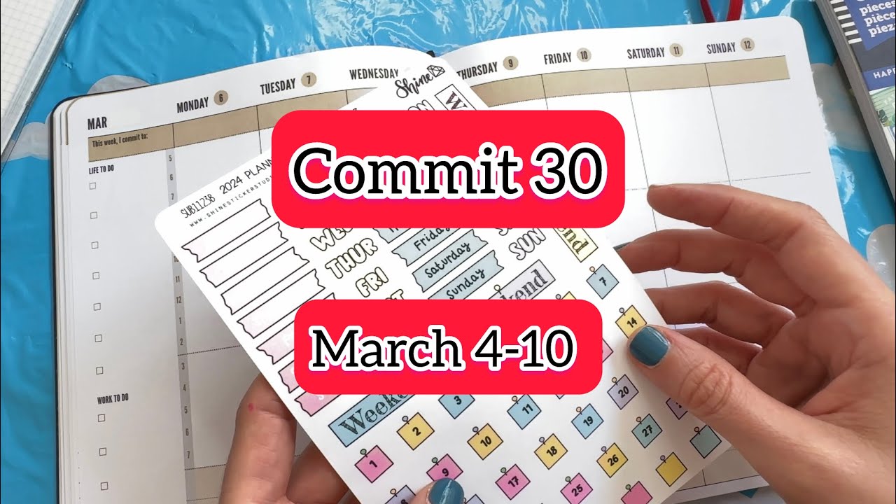 Plan With Me | Commit 30 - YouTube