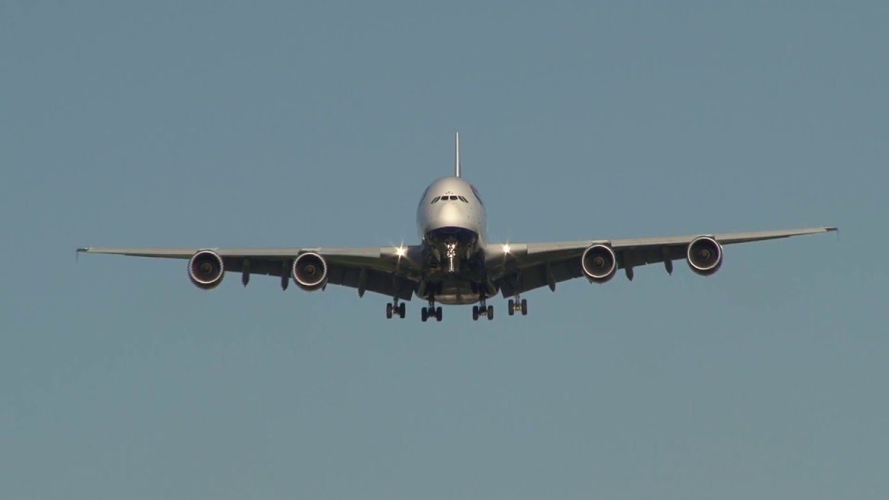 A380 landing at YVR - YouTube