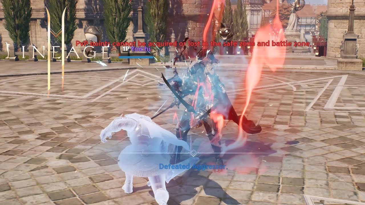 Lineage 2M - Kserth vs Kakai - Great Sword vs Dual Blades - YouTube