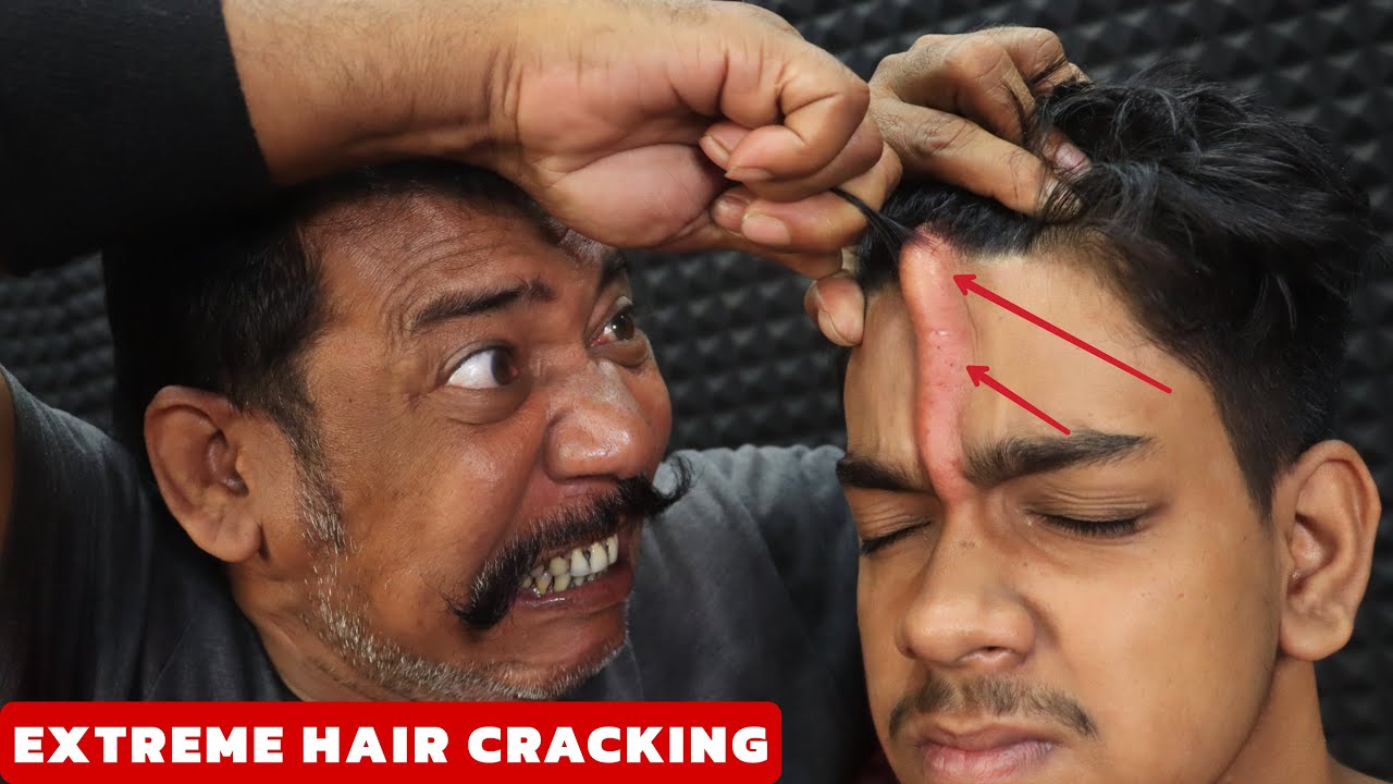 Extreme Hair Cracking by Asim Barber | Old School Body Cracks | Head ...