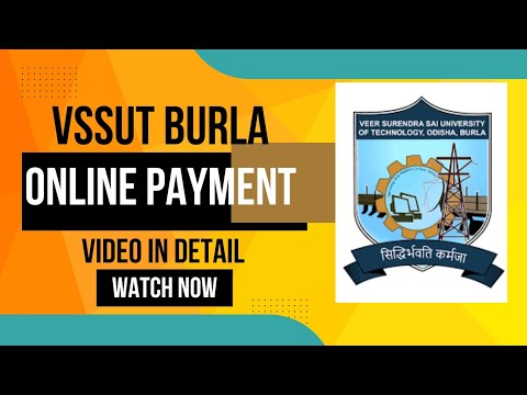 VSSUT ONLINE FEE DEPOSIT AFTER REGISTRATION #ojee#vssut#vssutburla ...