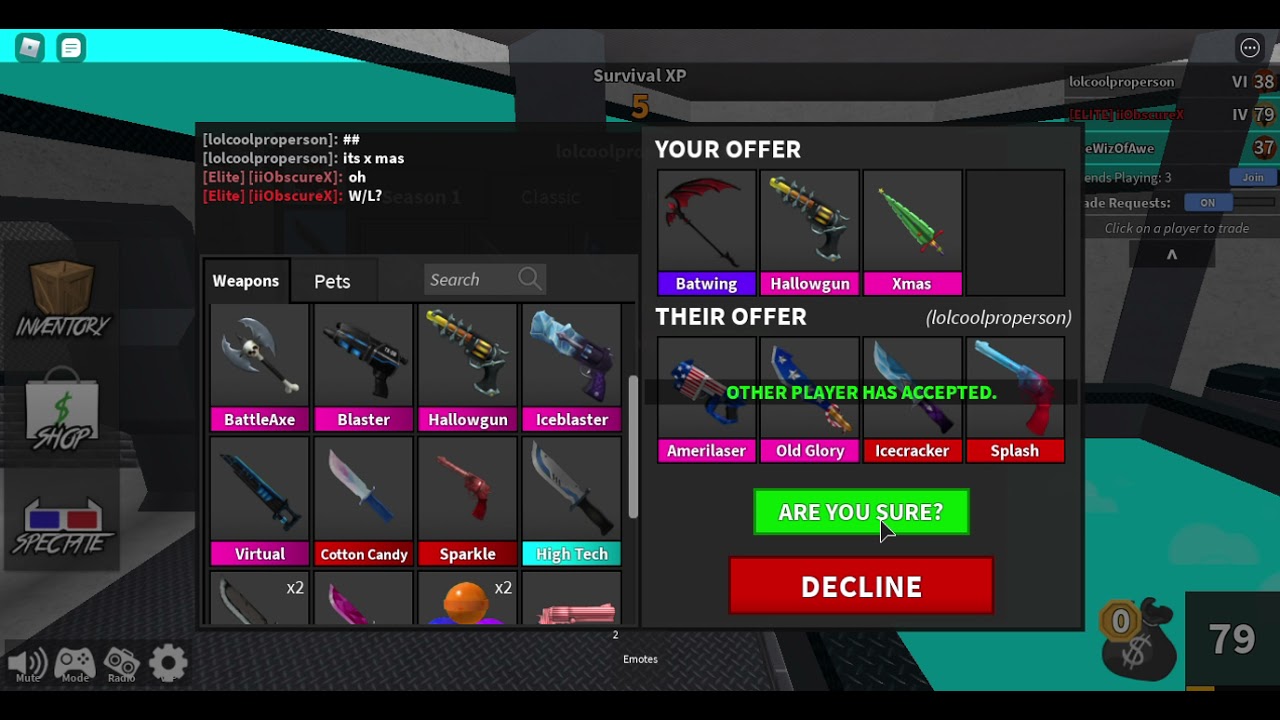 W/F/L? Trading For America Set + Adds (MM2). - YouTube