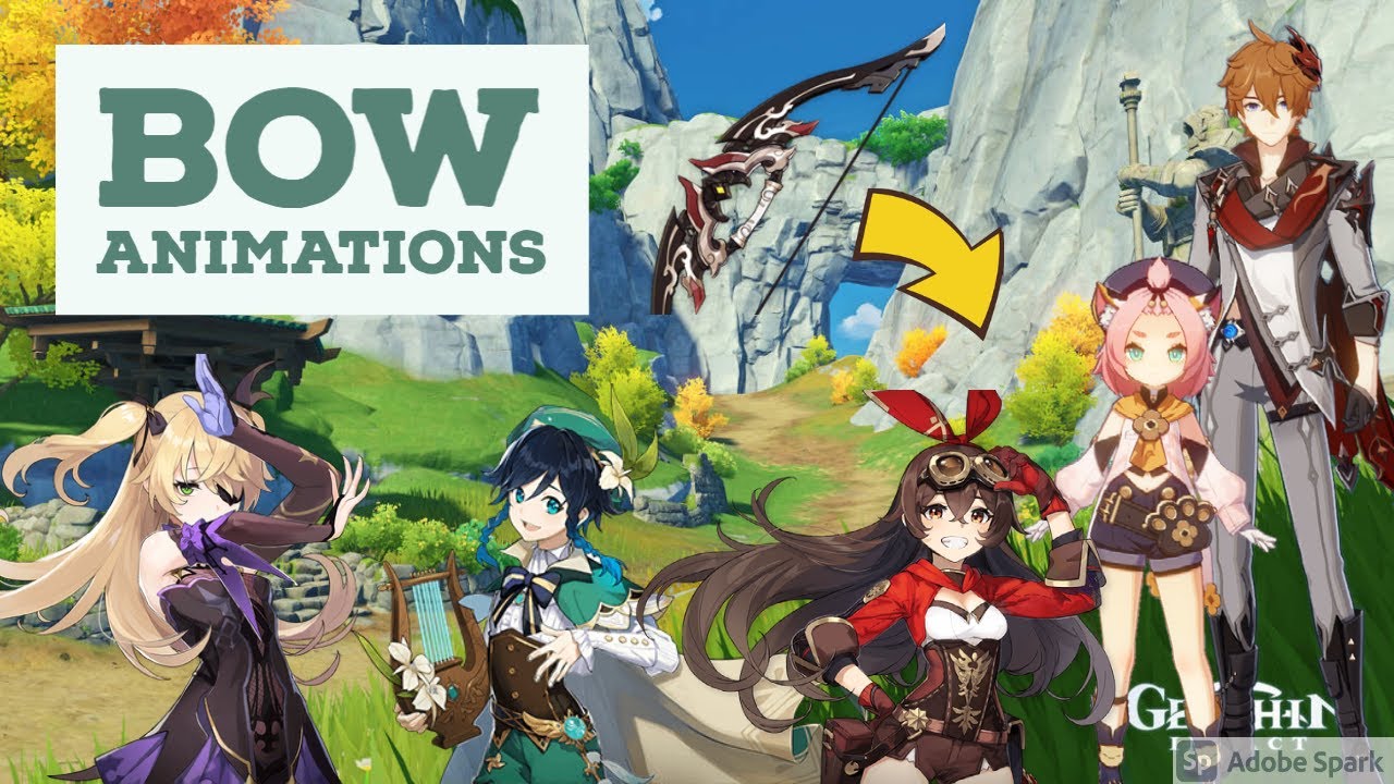 Bow Animations & Effects (ALL Characters) | Genshin Impact - YouTube