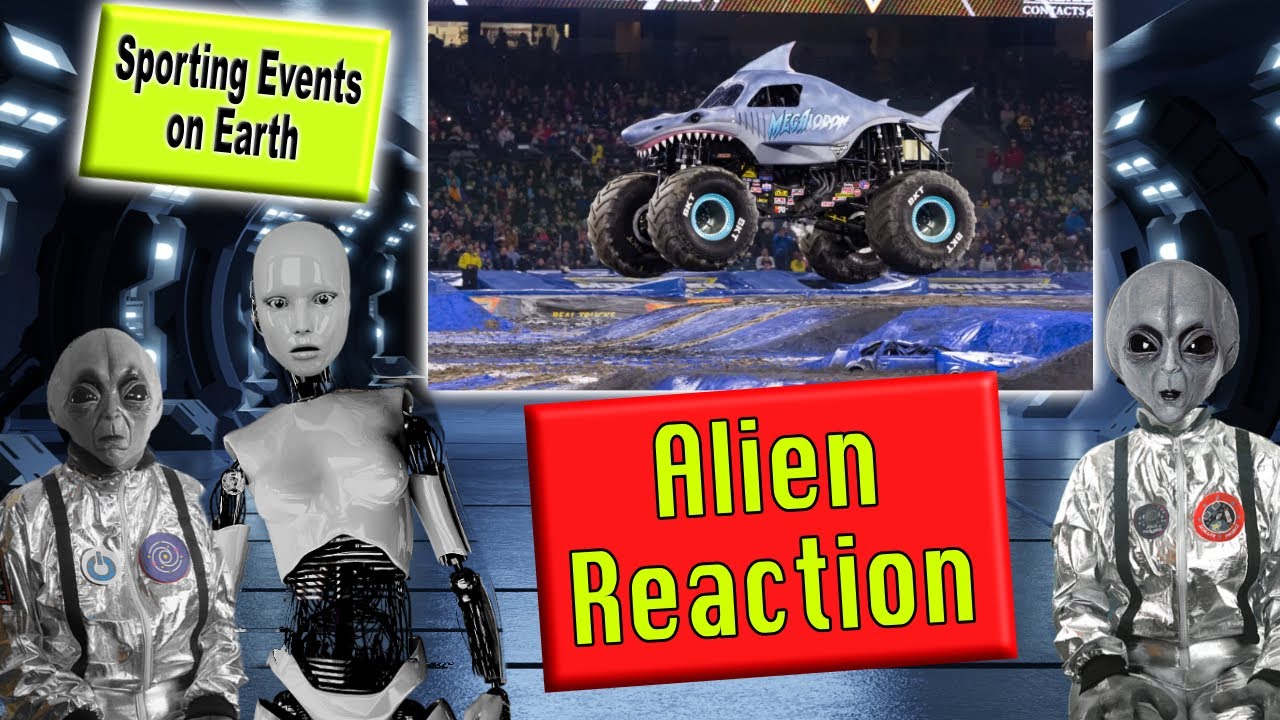 Space Aliens React to Monster Jam Wait till end for assessment. 🛸 👽👽 ...