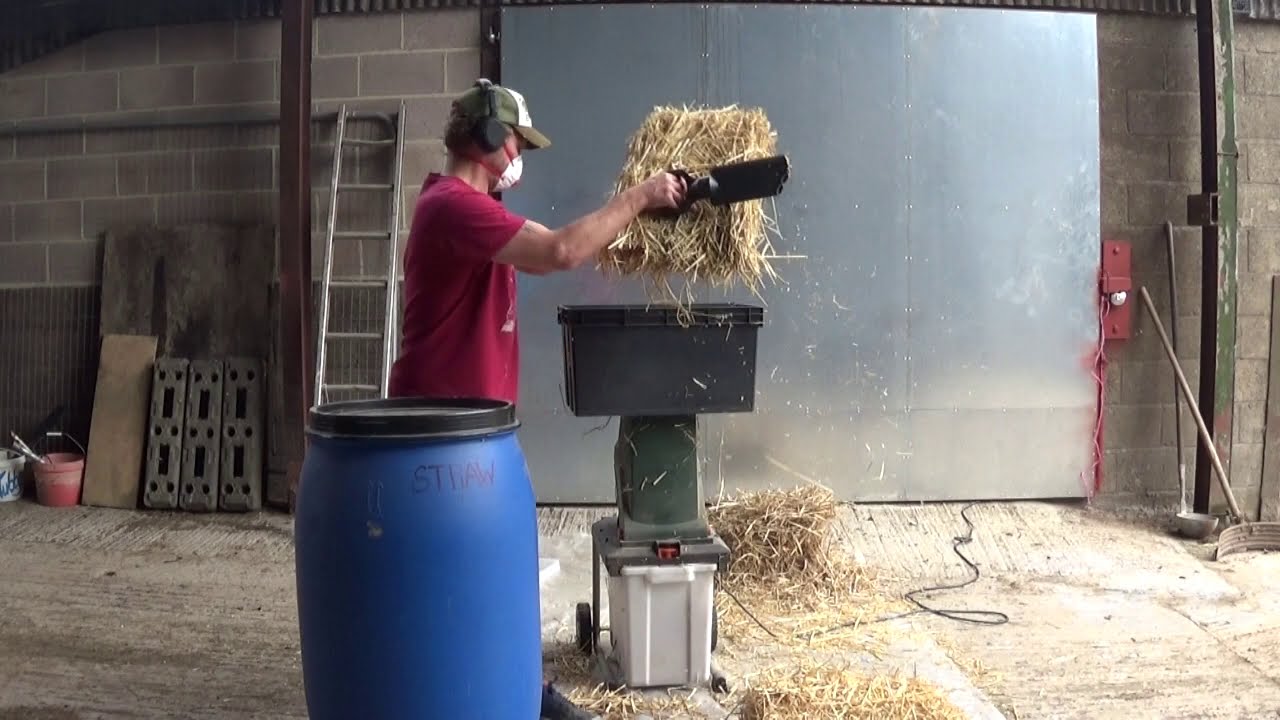Mushroom Cultivation: Straw Chopper - YouTube