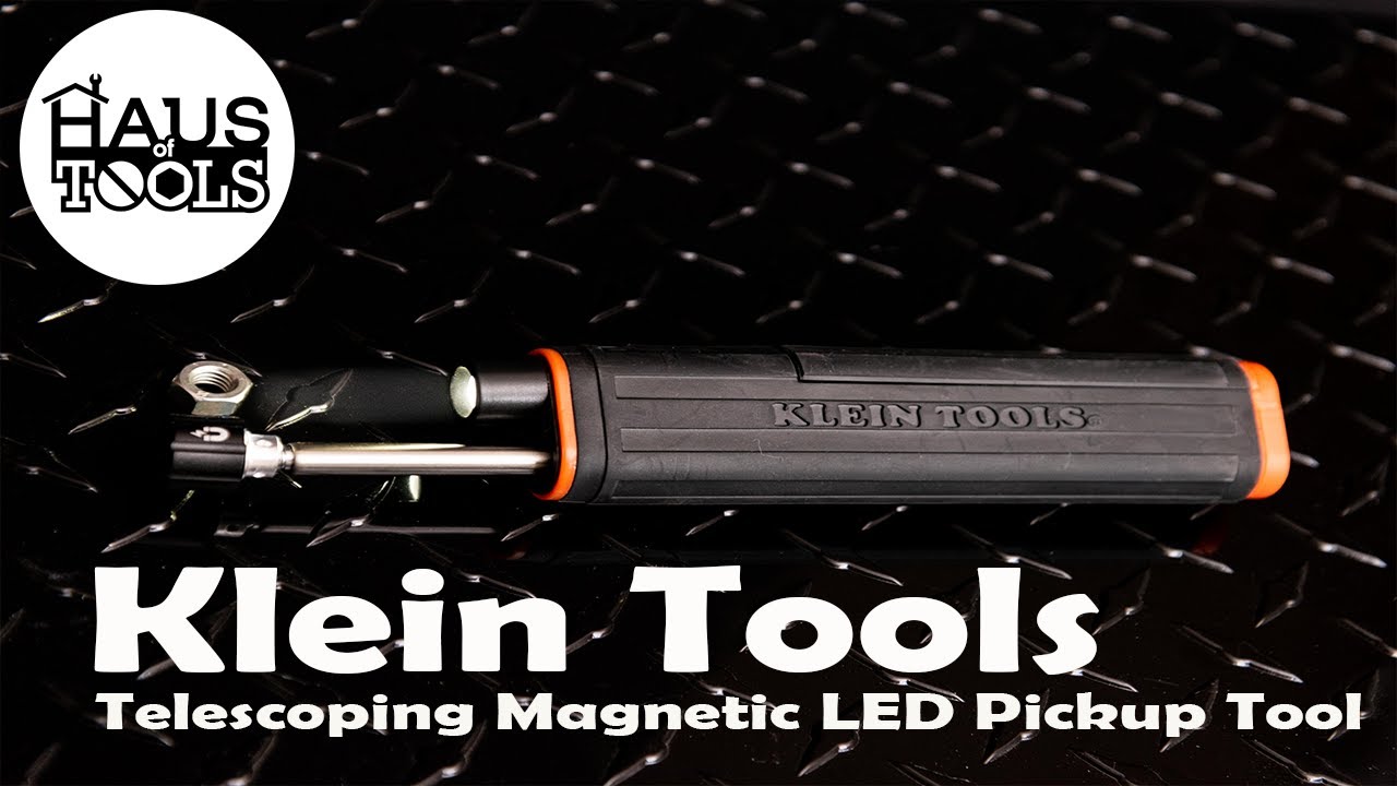 Klein Tools 56027 Telescoping Magnetic LED Pickup Tool - YouTube