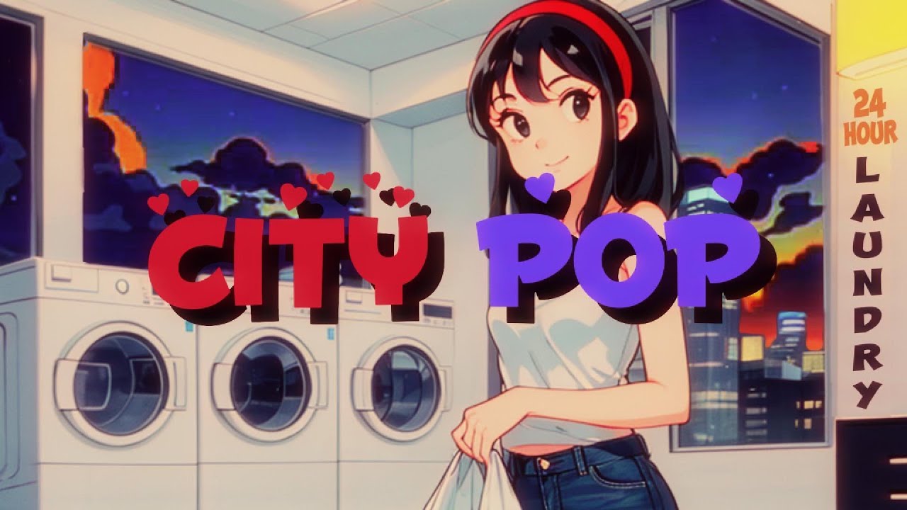 🌈CityPop Playlist "City Pop Instrumental ⭐Cozy Laundromat 💖Retro City ...