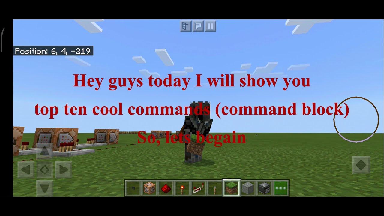 Top 7 cool command block commands - YouTube