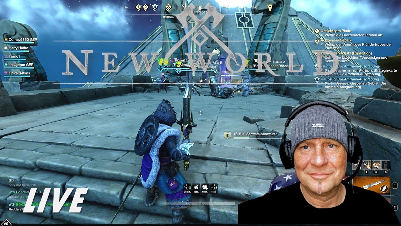 New World Live Glyphensuche für das Team [Multiplayer][HD+][Facecam] - YouTube