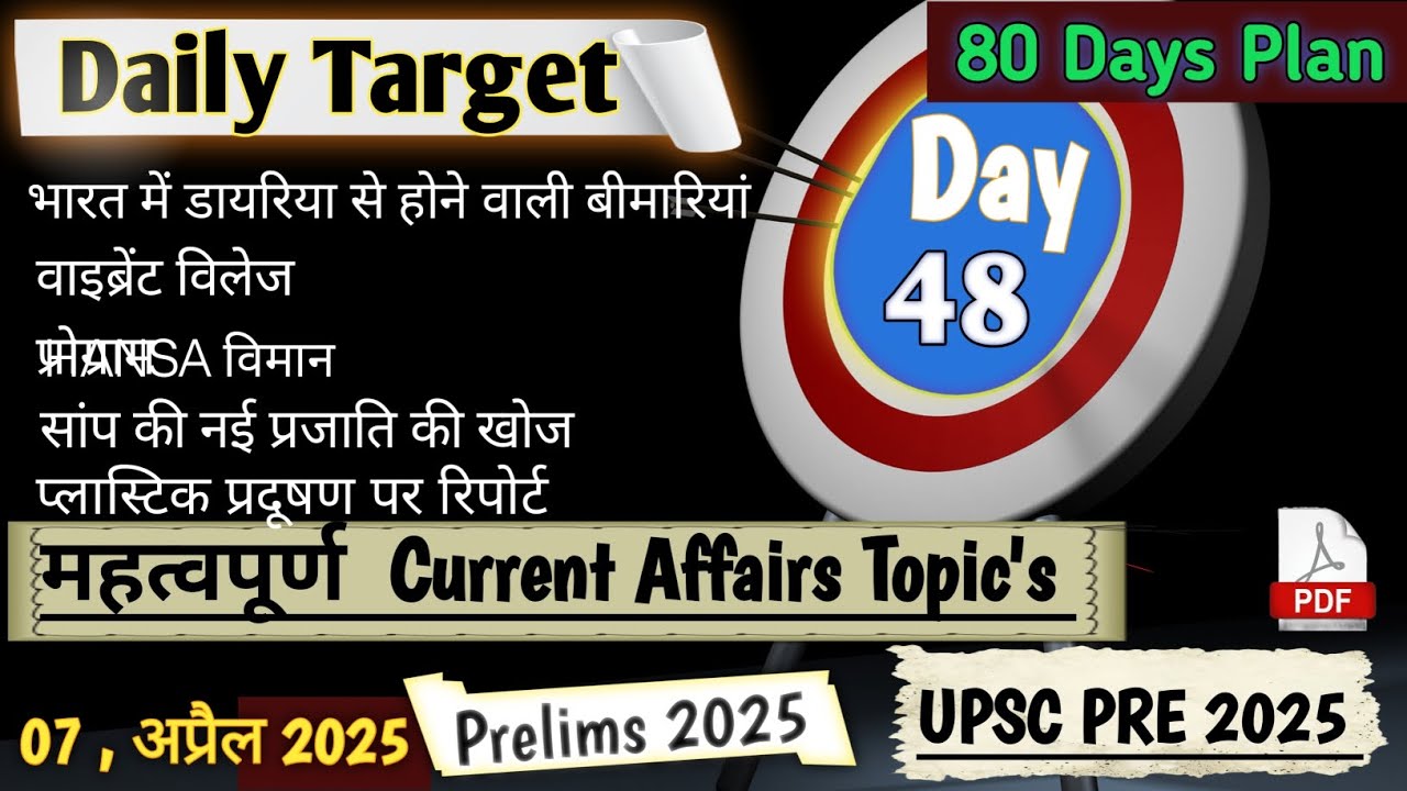 Daily Target UPSC IAS PRE 80 Days Strategy to Crack UPSC CSE 2025 ...