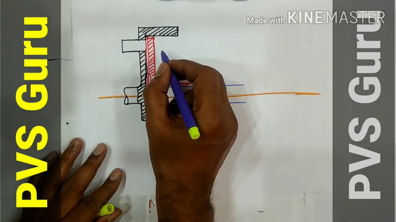Centrifugal clutch drawing practice l How to draw centrifugal clutch ...