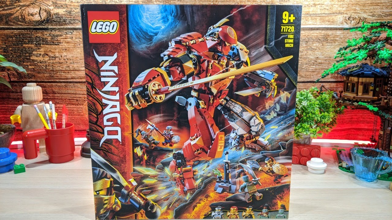 Pure Build 🎧 LEGO Ninjago Fire Stone Mech 71720 - YouTube