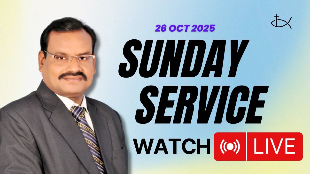 🔴 LIVE Church Service Today | Sunday 26 Oct, 2025 | Dr Joseph Palangi ...