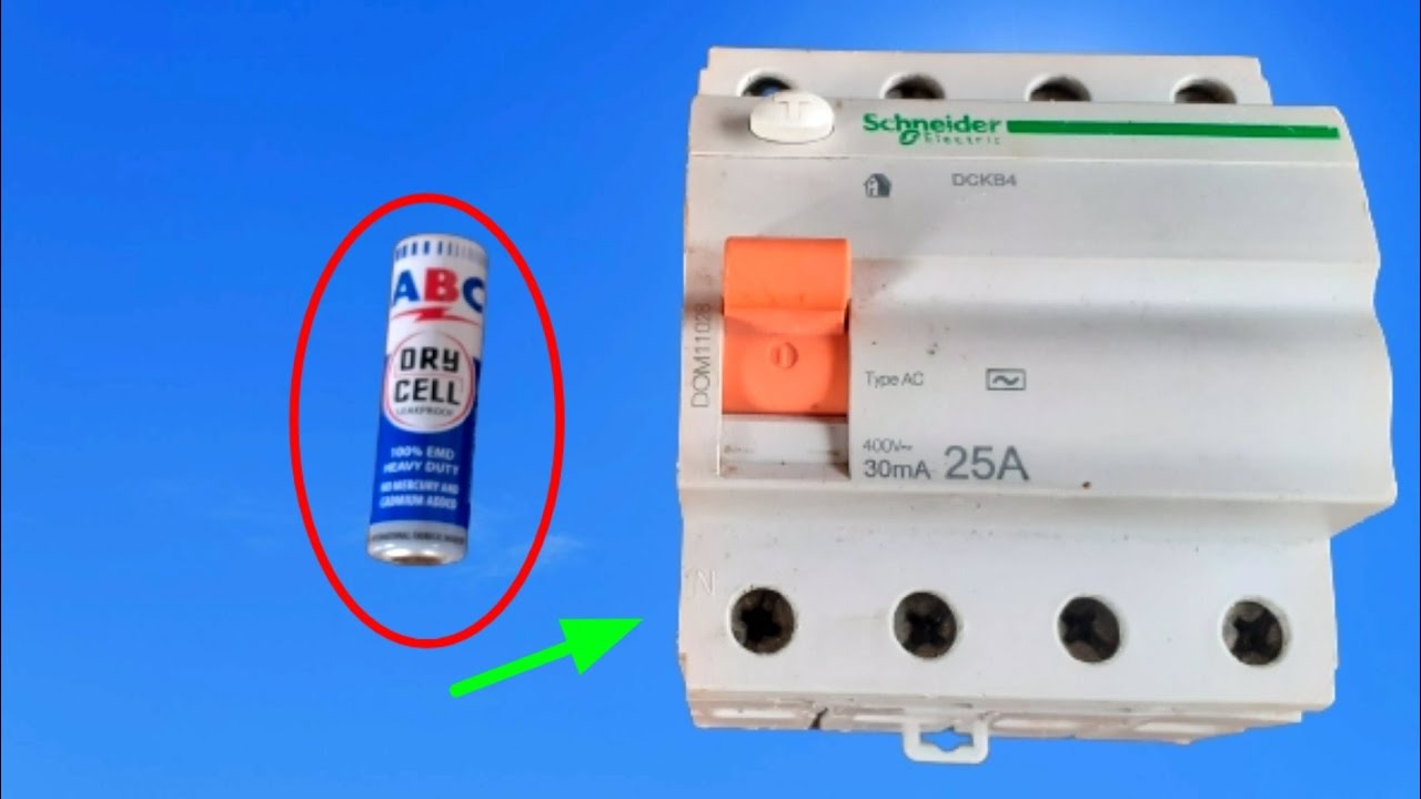 TEST ELCB 3 PHASE SCHNEIDER DENGAN BATREI - YouTube