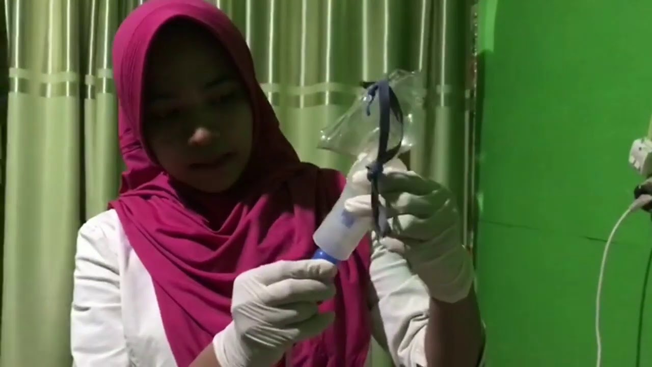 praktik pemasangan nebulizer - YouTube