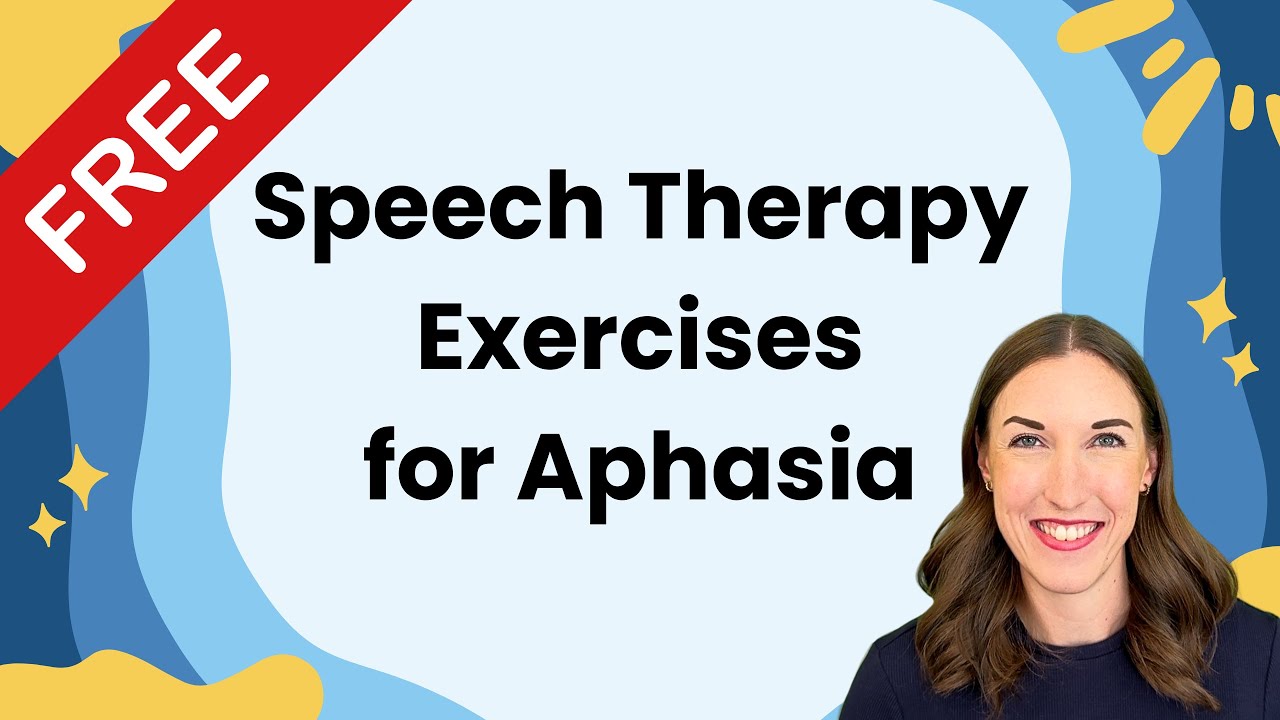 Free Speech Therapy Exercises for Aphasia at Home | Practice After ...