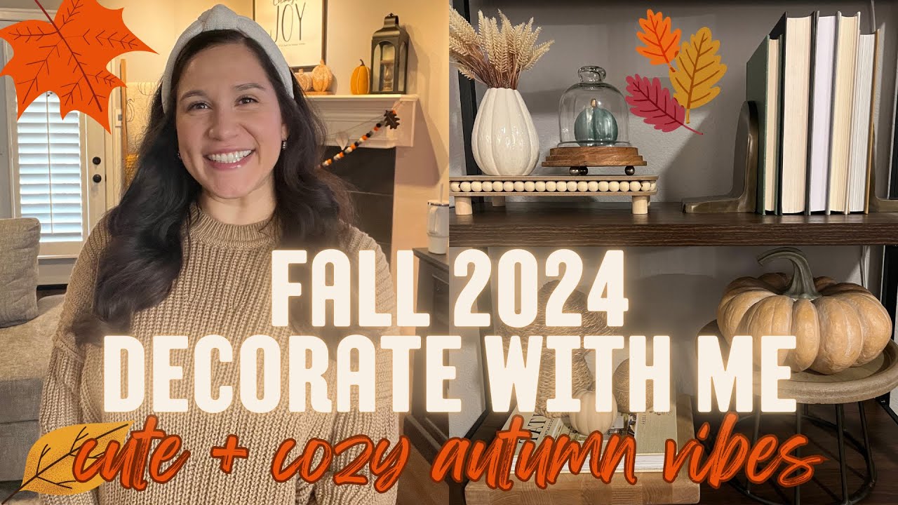 COZY FALL DECORATE WITH ME 2024 // Living Room // Autumn Decor Inspo ...