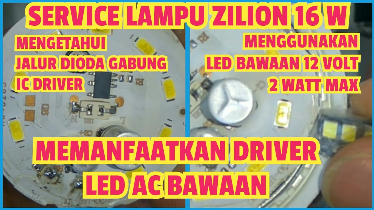 Service Lampu LED 16 watt ZOLIEN - YouTube